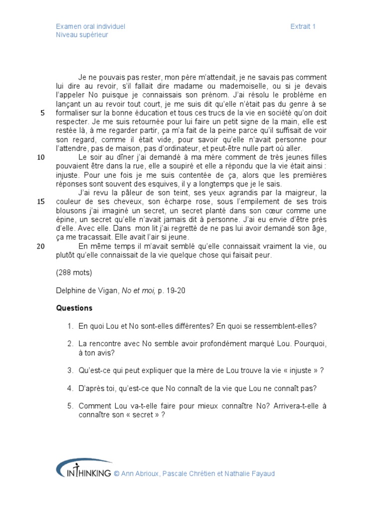 No Et Moi | PDF | Mystère, thriller et fiction policière