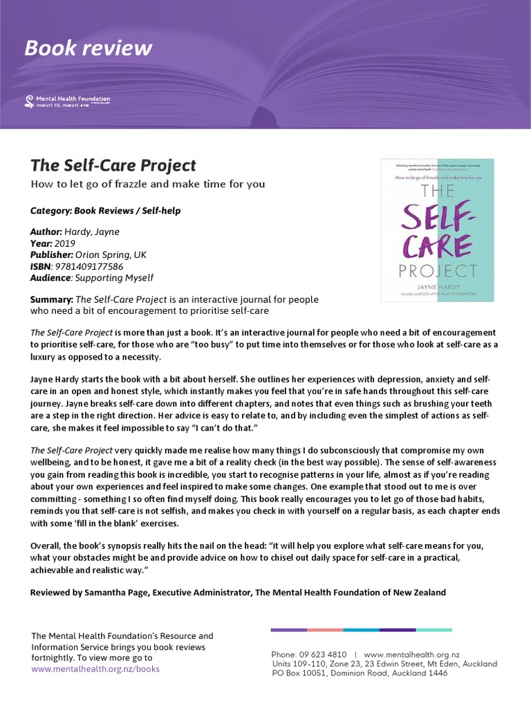 The Self Care Project | PDF