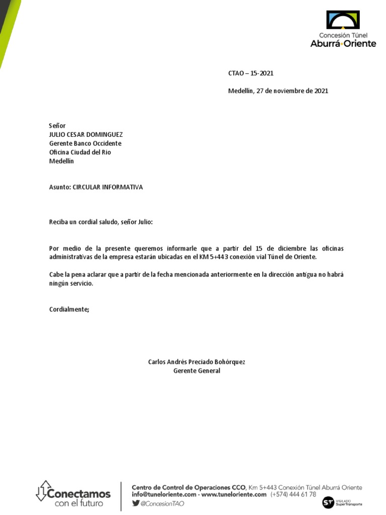 Circular Externa Semibloque | PDF