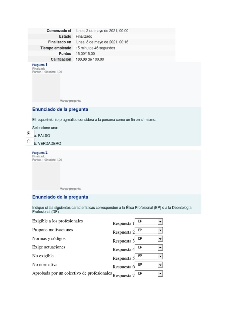 Examen Aprobado | PDF | Etica Aplicada | Instituciones sociales