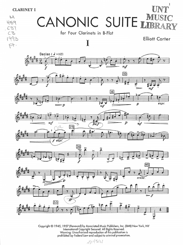 Carter Canonic Suite | PDF