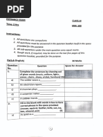 English Grade 5 Model Paper | PDF | Multiple Choice | Linguistic Typology