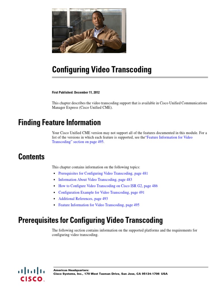 Video Transcoding | PDF | Voice Over Ip | Internet Protocols