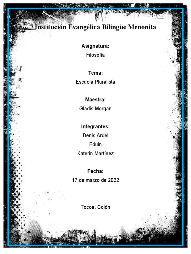 Escuela Pluralista en Filosofía | PDF | Metafísica