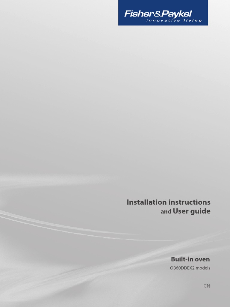 Installation Instructions User Guide: Built-In Oven | PDF | Baking ...