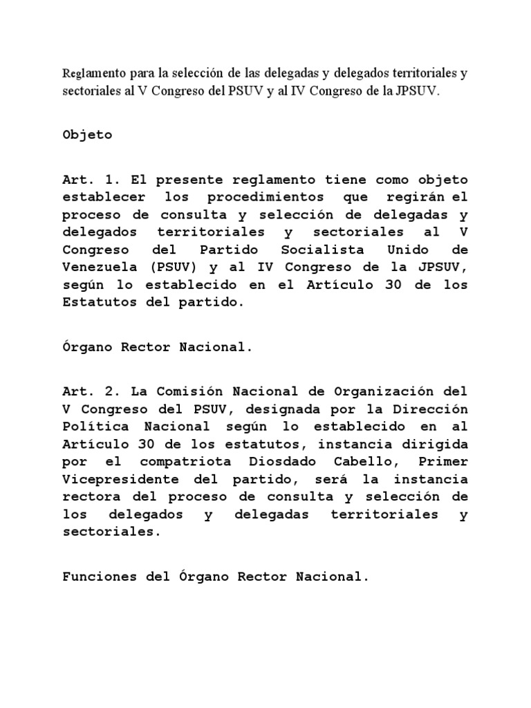 Reglamento de Delegados y Delegadas | PDF | Comisión Europea | Quórum