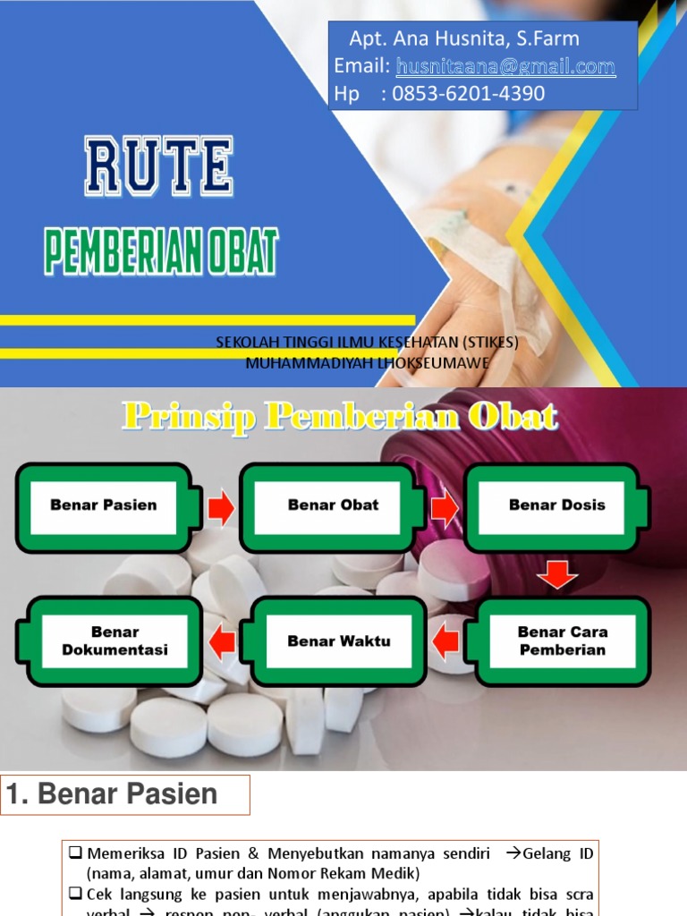 p3 Rute Pemberian Obat | PDF
