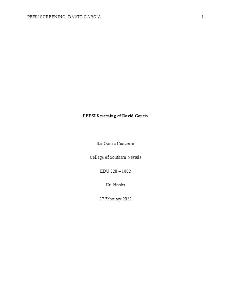 Edu 220 - Pepsi Screening | PDF | Memory | Learning