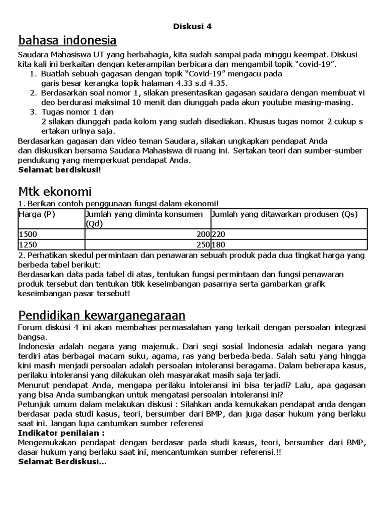 Soal Diskusi 4 | PDF