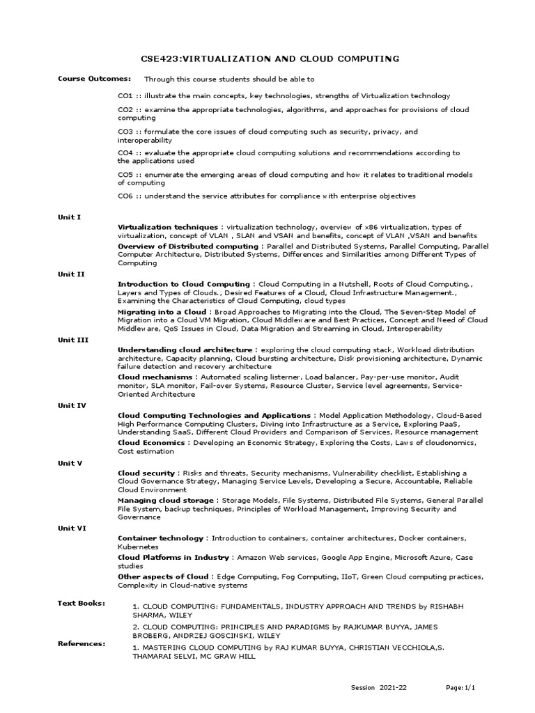 CSE423 | PDF | Cloud Computing | Computing