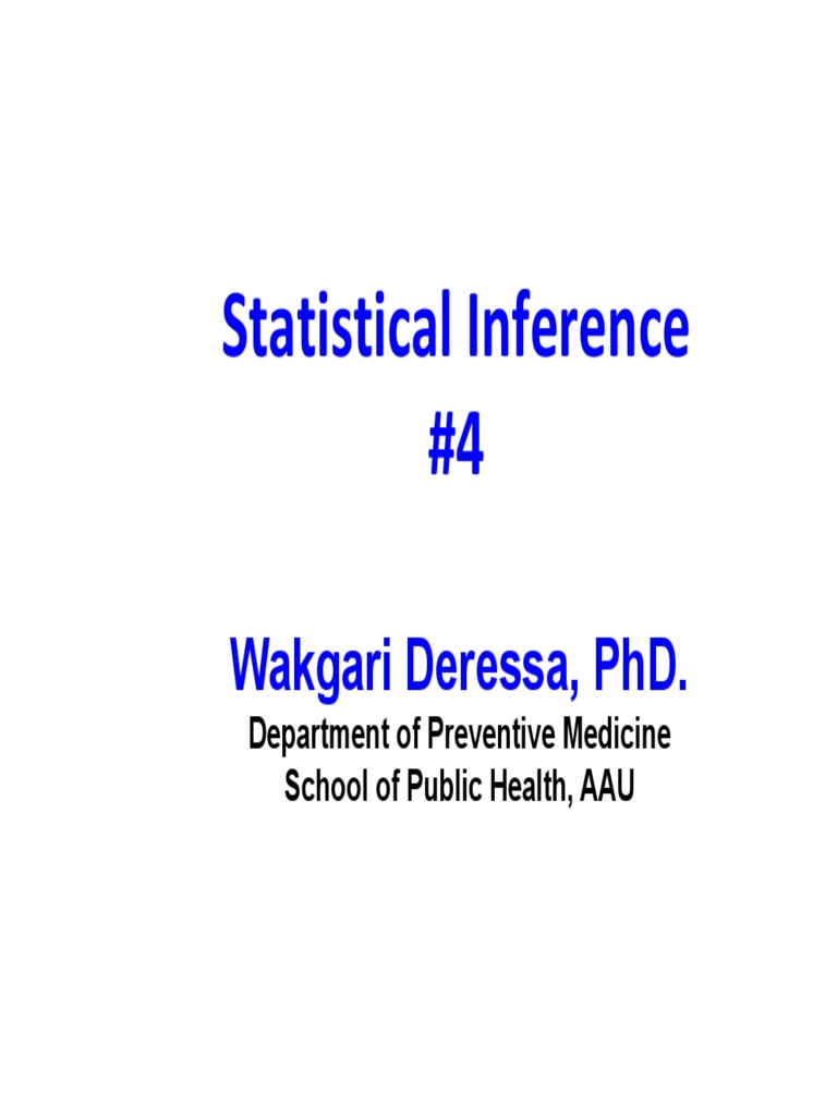 Statistical Inference Basics | PDF | Confidence Interval | Standard Deviation