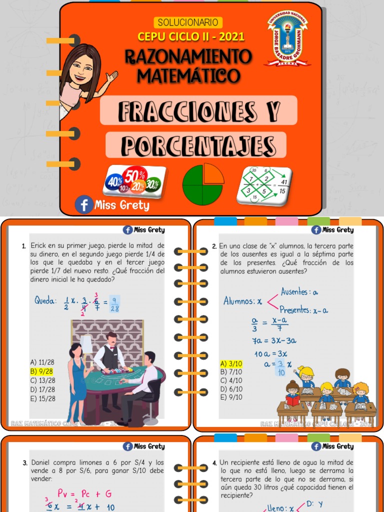 p6 - Fracciones y Porcentajes | PDF