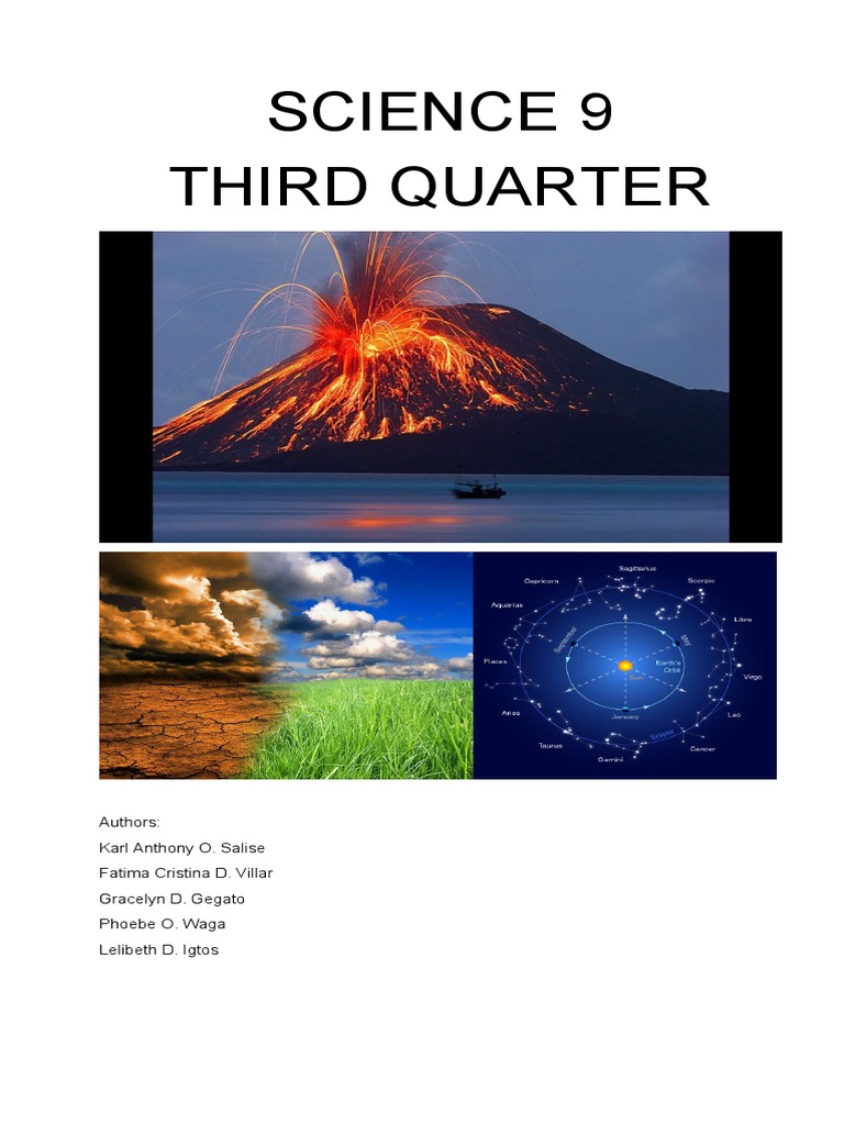 Earth Science 9 3rd Quarter Final | PDF | Volcano | Types Of Volcanic ...