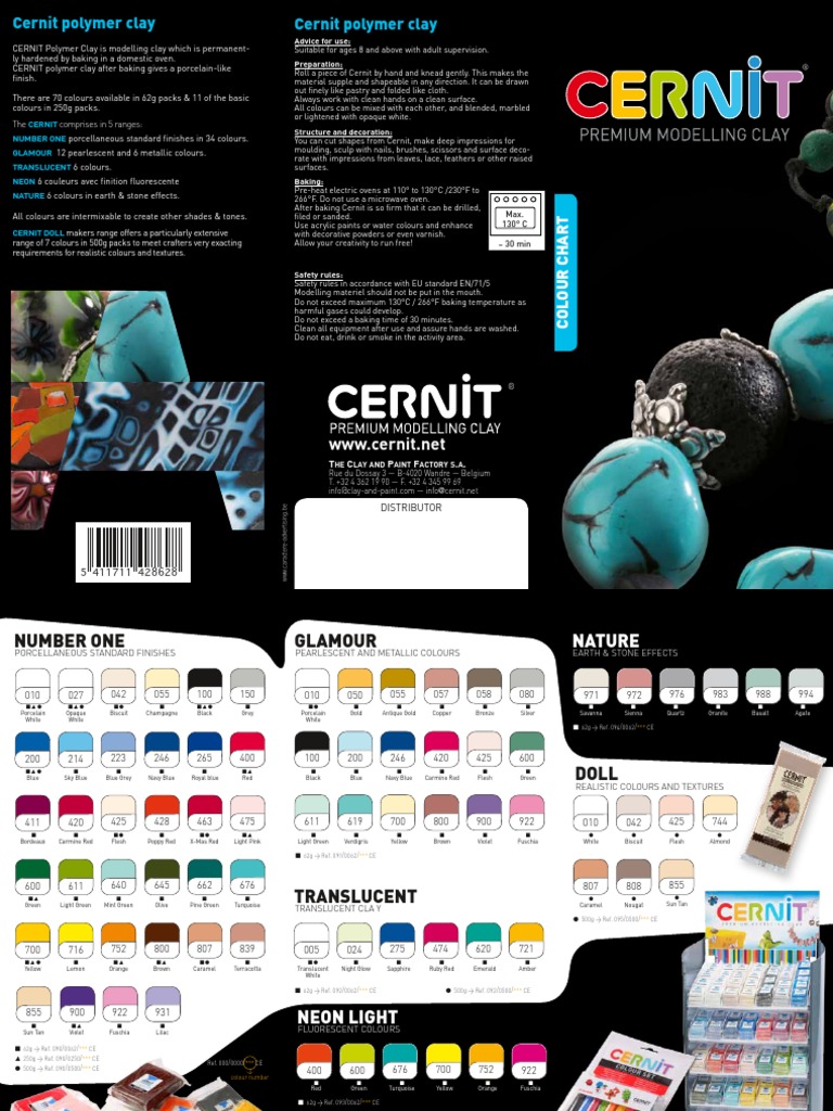 Nuante Culori Cernit Polymer Clay | PDF | Art Materials | Materials