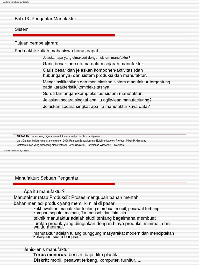 Lecture 2 - Manufacturing Systems - CH 13 | PDF | Seni | Komputer