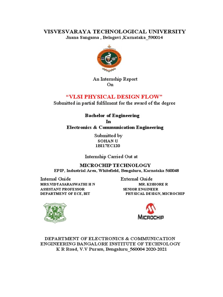 Sohan Internship Report Final | PDF | Microcontroller | Computing