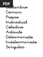Símbolos Gramaticales Montessori | PDF | Palabra | Sustantivo