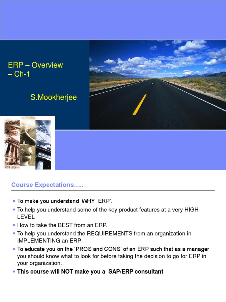 Chapter 1 - ERP Overview | PDF | Enterprise Resource Planning | Sales