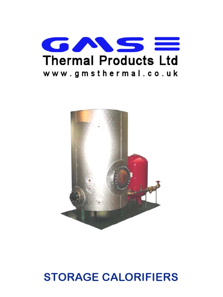 Calorifier - Heat Recovery Time Etc | PDF | Water Heating | Hvac