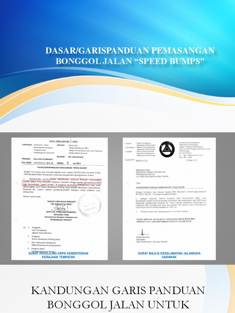 Panduan Pemasangan Bonggol Jalan | PDF