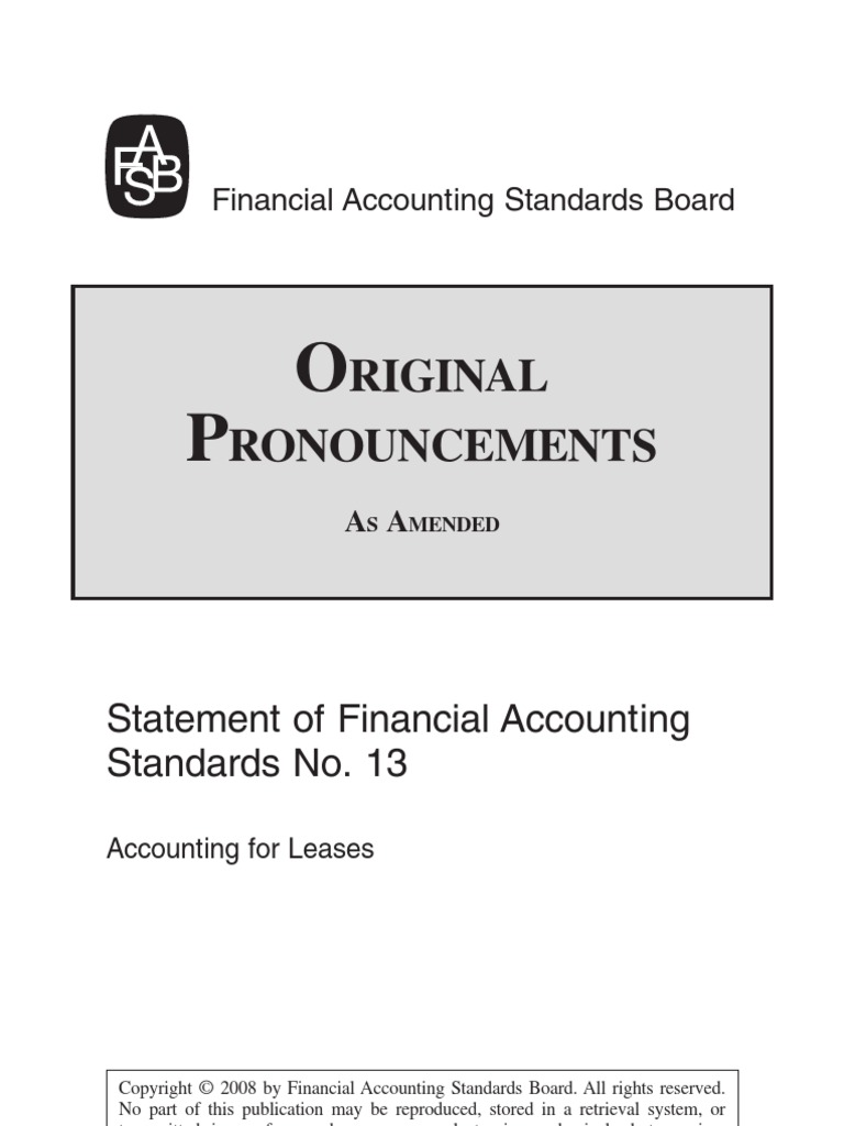Fas 13 | PDF | Lease | Fair Value