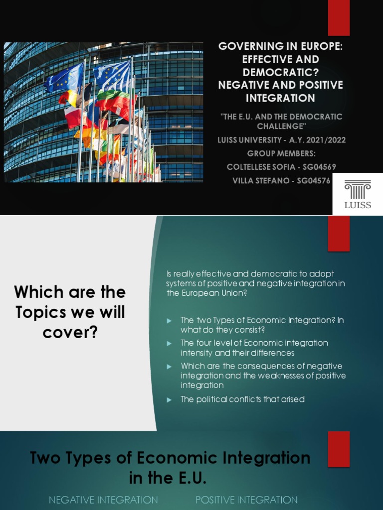 Governing in Europe Effective and Democratic, Positive and Negative ...