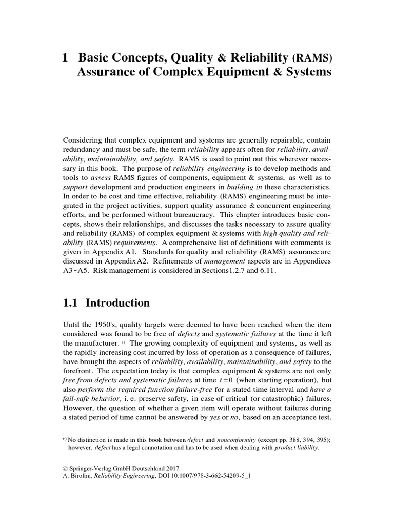 2017 Reliability Engineering - Theory and Practice PDFDrive | PDF | Reliability Engineering | Risk