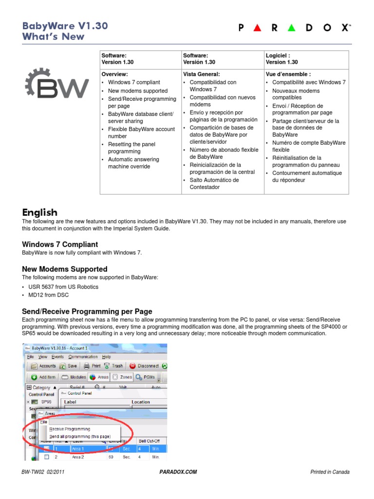 Manual BabyWare English | PDF | Windows 7 | Microsoft Windows