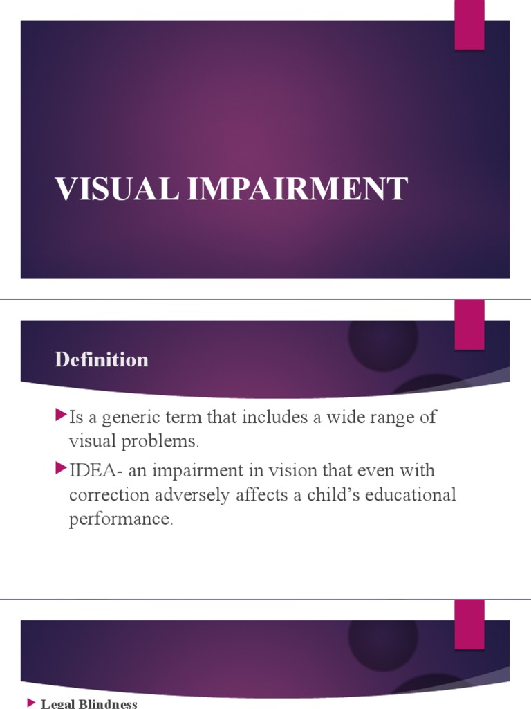 Visual Impairment | PDF | Visual Impairment | Myopia