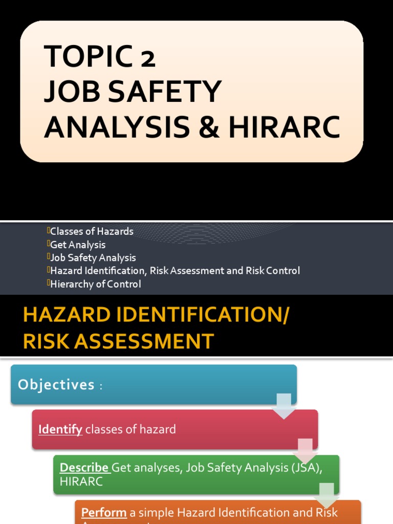 Jsa & Hirac | PDF | Risk | Personal Protective Equipment