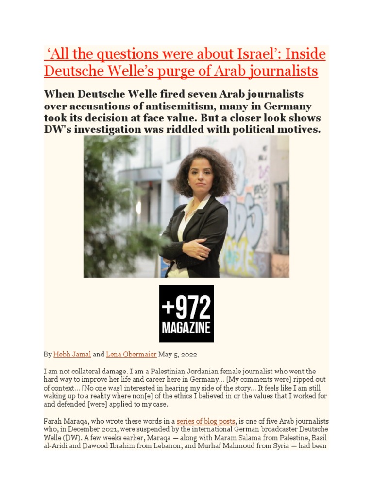 All The Questions Were About Israel | PDF
