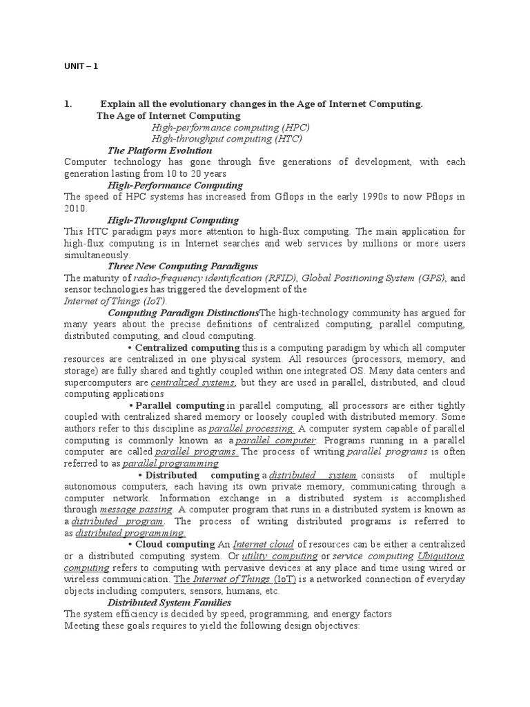 Explain All The Evolutionary Changes in The Age of Internet Computing ...