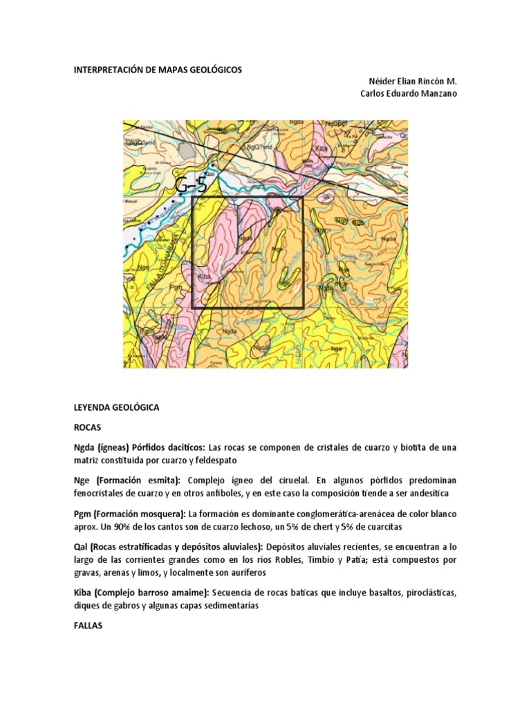 Interpretación de Mapas Geológicos | PDF