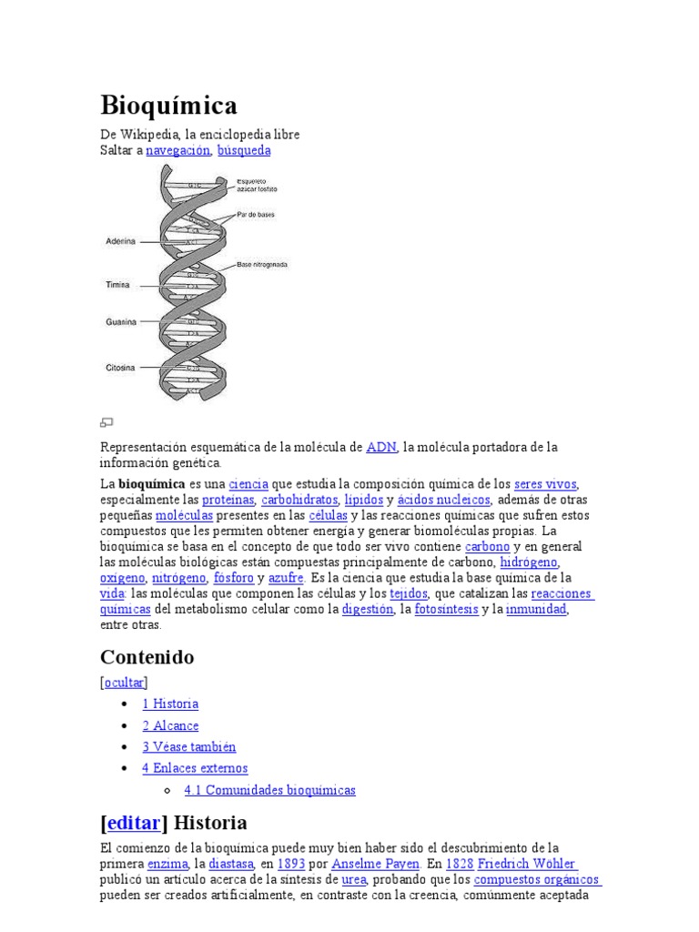 Bioquímica | PDF | Genoma humano | Biología Molecular