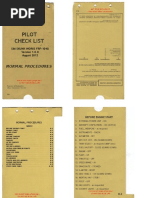 Cessna 172M CHECKLIST | PDF | Carburetor | Throttle