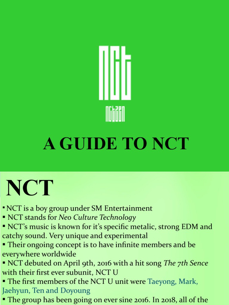A Guide To NCT - Intro | PDF | Musicians | Pop Music