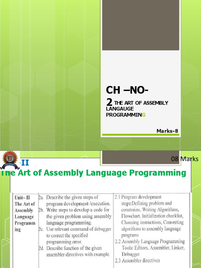 CH - No-2: The Art of Assembly Langauge Programmin Marks-8 | PDF | Assembly Language | Subroutine