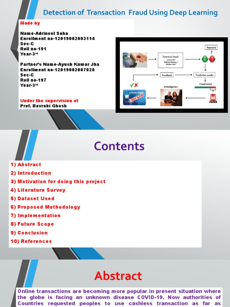 191 - 197 - Detection of Transaction Fraud Using Deep Learning | PDF ...