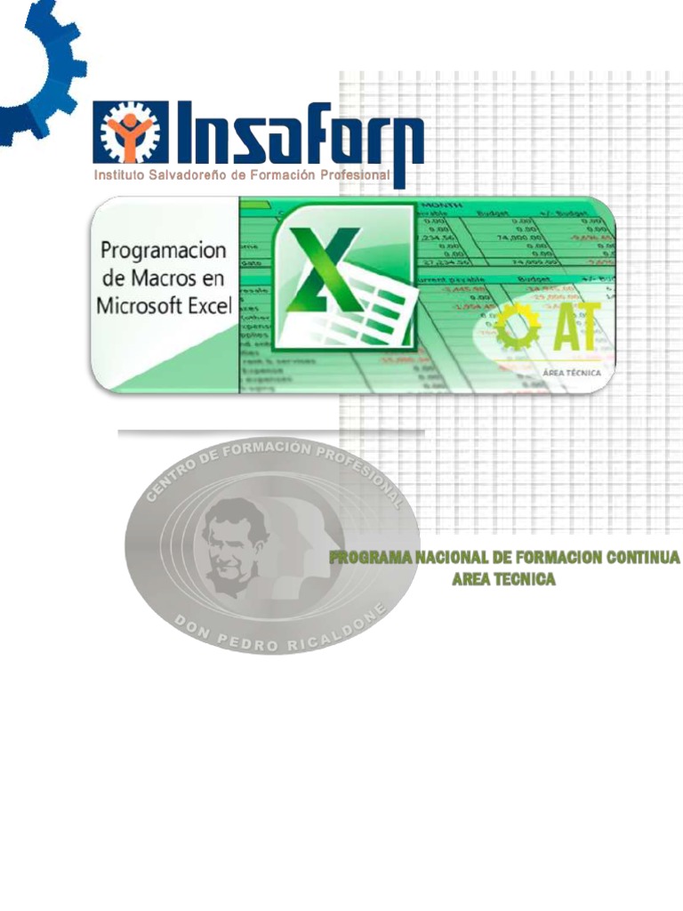 Manual Programacion de Macros en Microsoft Excel | PDF | Microsoft Excel | Macro (informática)