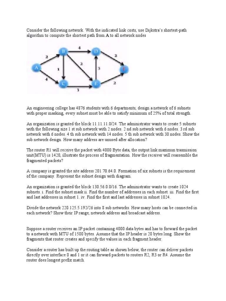 Network Layer | PDF | Ip Address | Router (Computing)