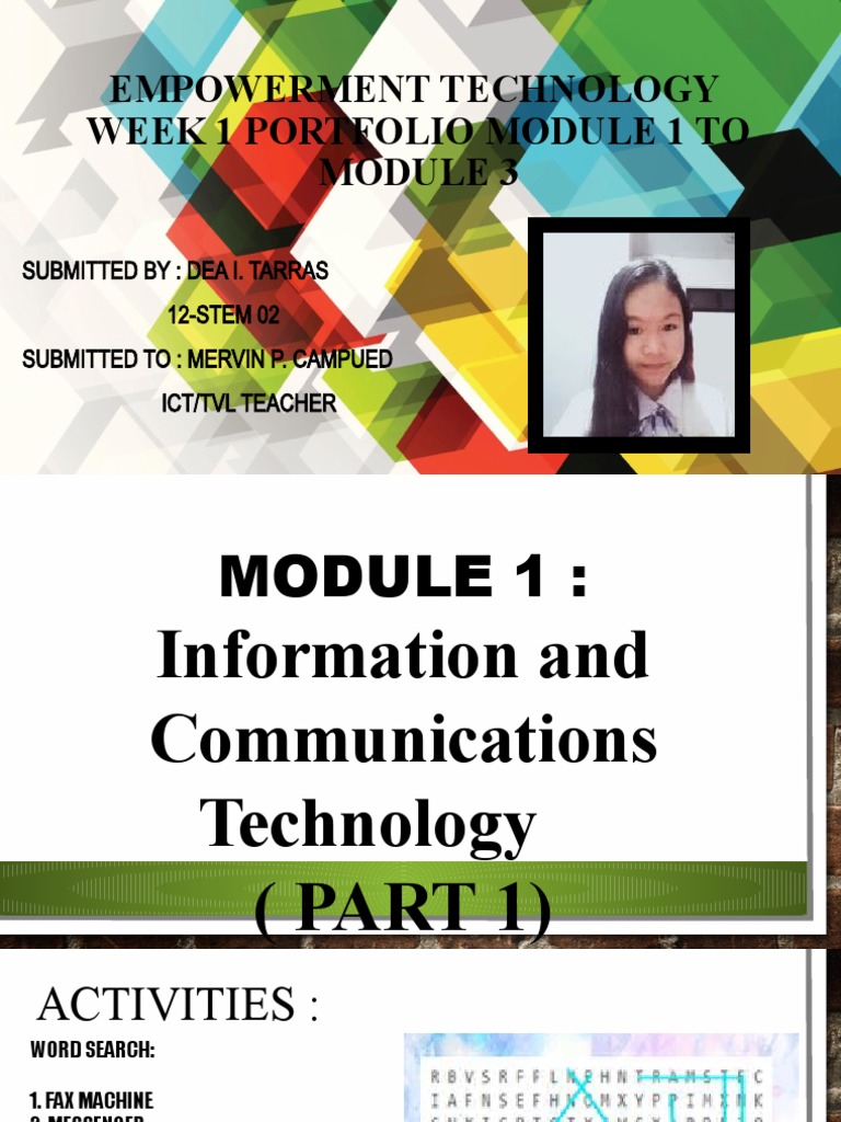 Empowerment Technology - TARRAS | PDF | World Wide Web | Internet & Web