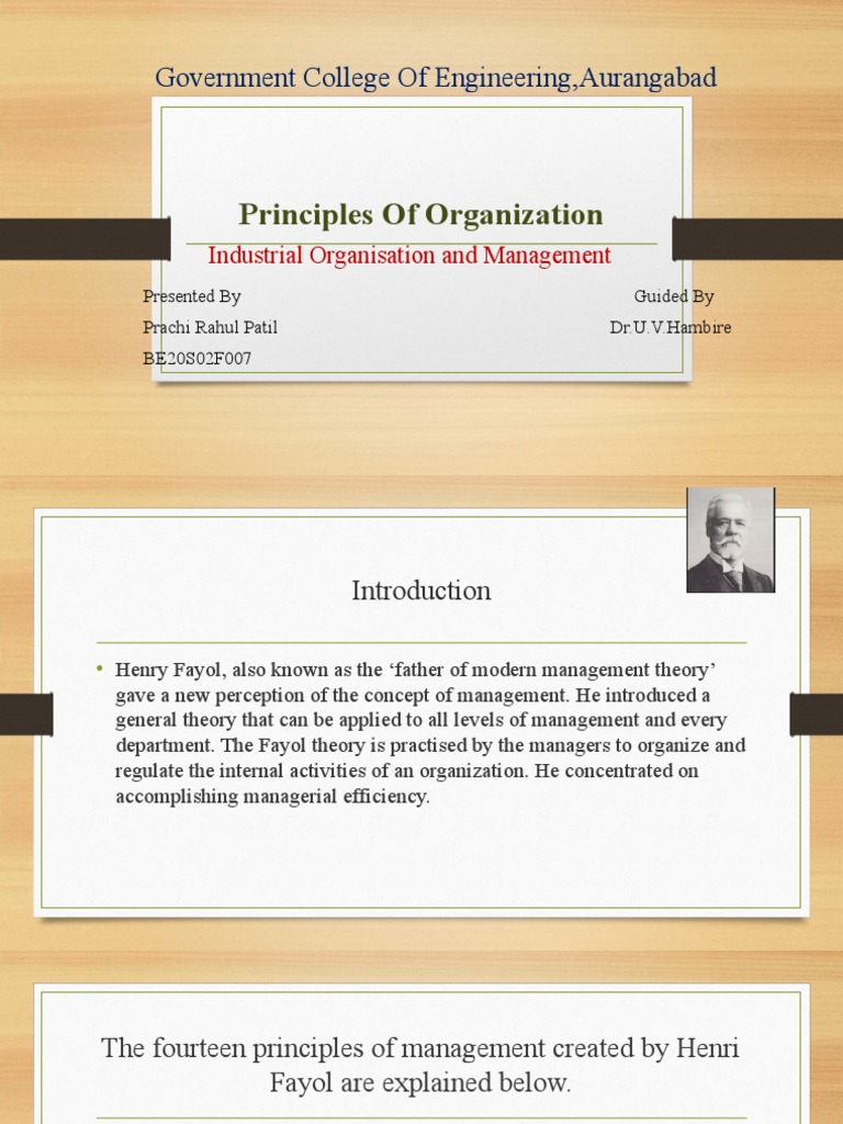 Principles of Organization | PDF | Employment | Economies