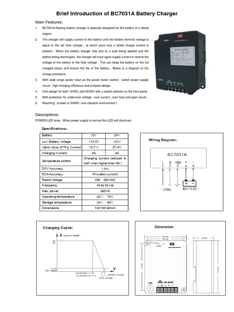 Battery Charger Manual | PDF