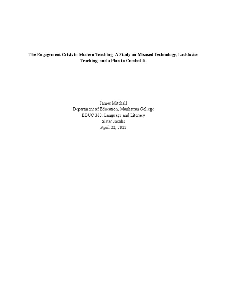 360 Action Research Paper | PDF | Teachers | Classroom