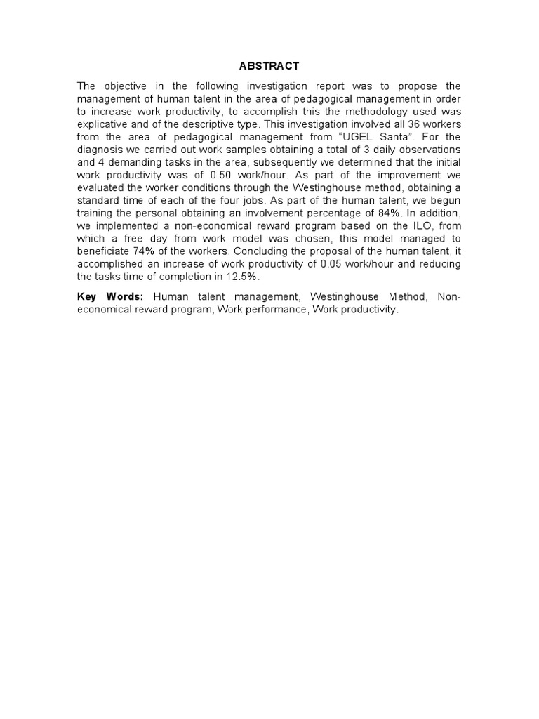 Abstract 1 | PDF | Career & Growth | Business