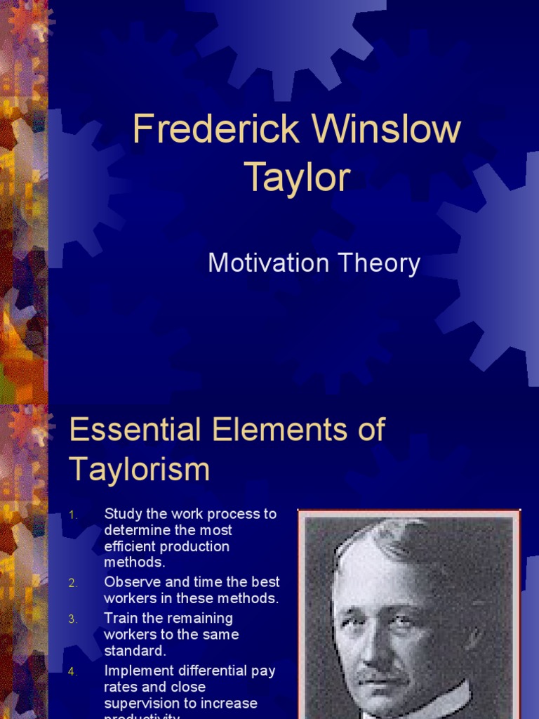 Frederick Winslow Taylor | PDF | Career & Growth