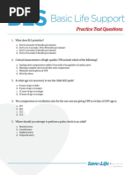 BLS Skills Checklist | PDF | Cardiopulmonary Resuscitation | Clinical ...