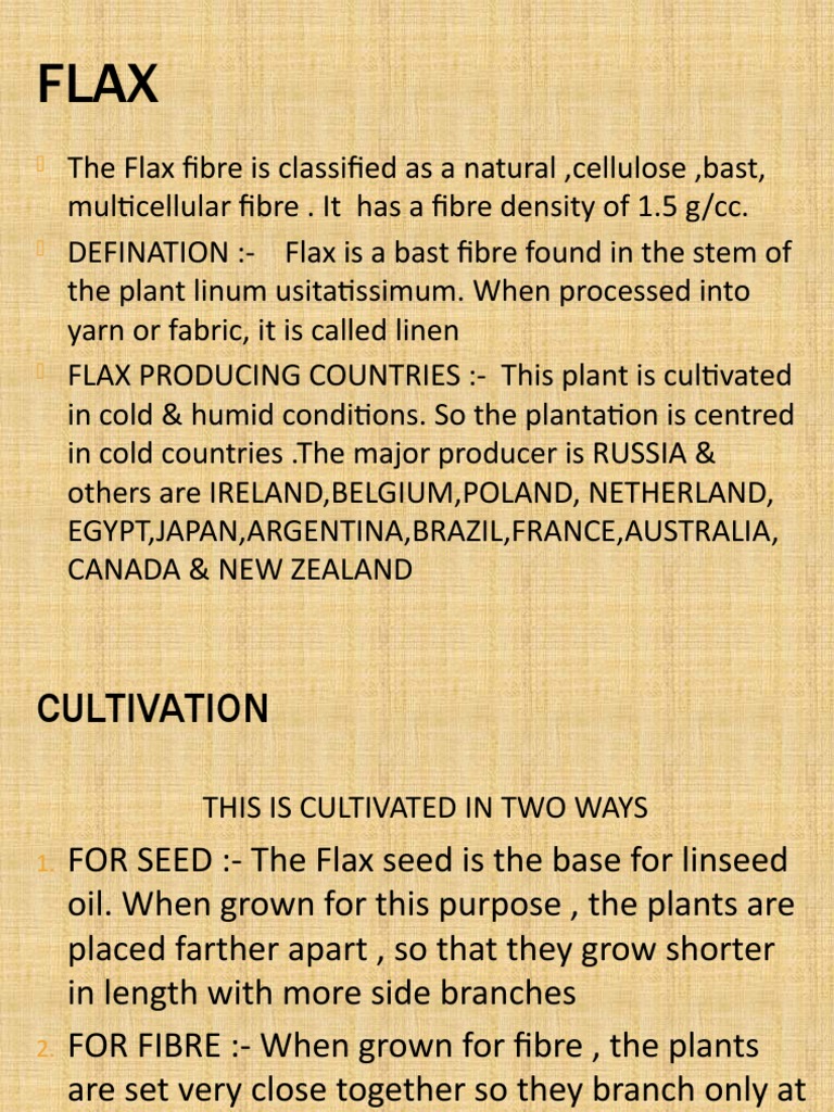 FLAX | PDF | Flax | Botany