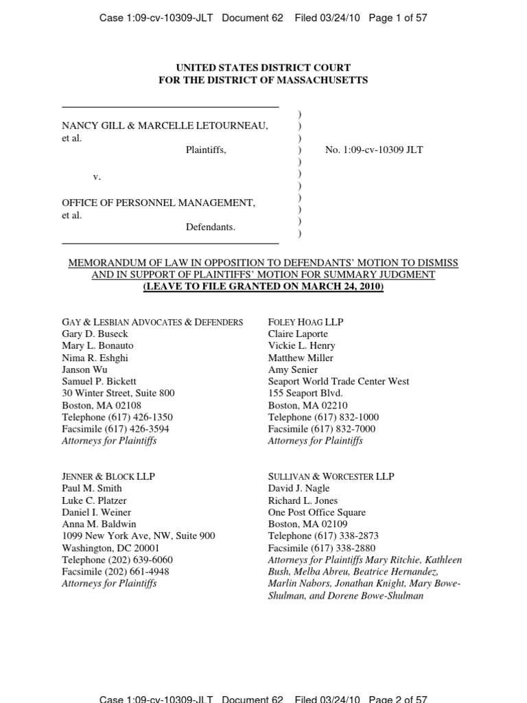 United States District Court For The District of Massachusetts | PDF ...