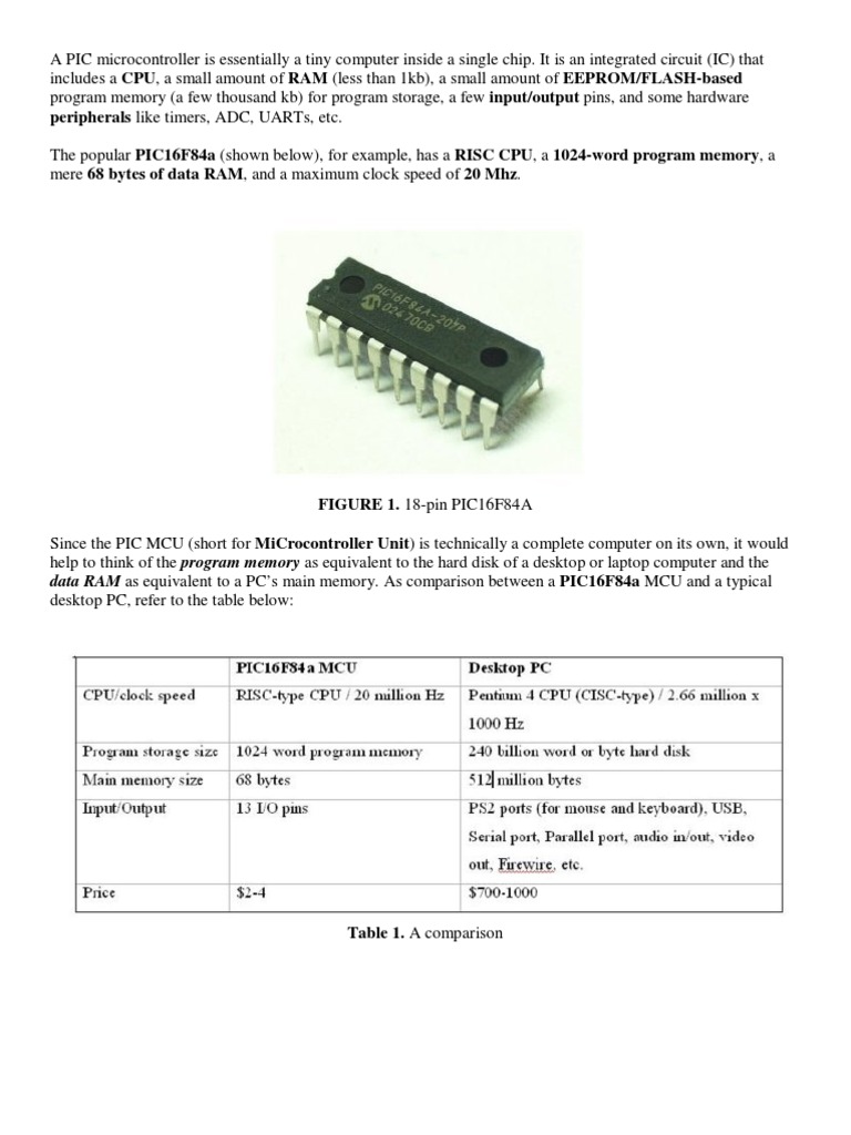 PIC Tutorial Paranz | PDF | Microcontroller | Electronic Circuits